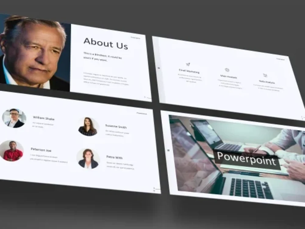 A modern powerpoint, indesign or keynote presentation | Upwork