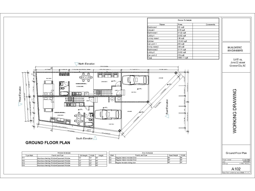 Detailed Architectural drawings for city permit | Upwork