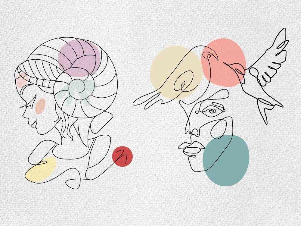 Vector one line art illustration | Upwork