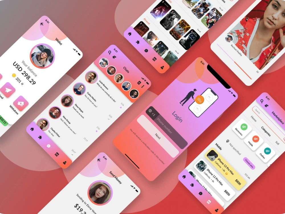 A modern UI design for mobile app or website on Figma | Upwork