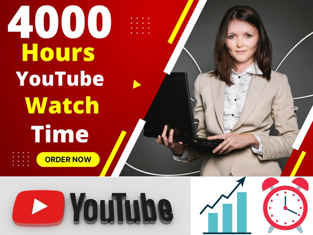 4000 hours non-drop Youtube watchtime for enable Monetization | Upwork