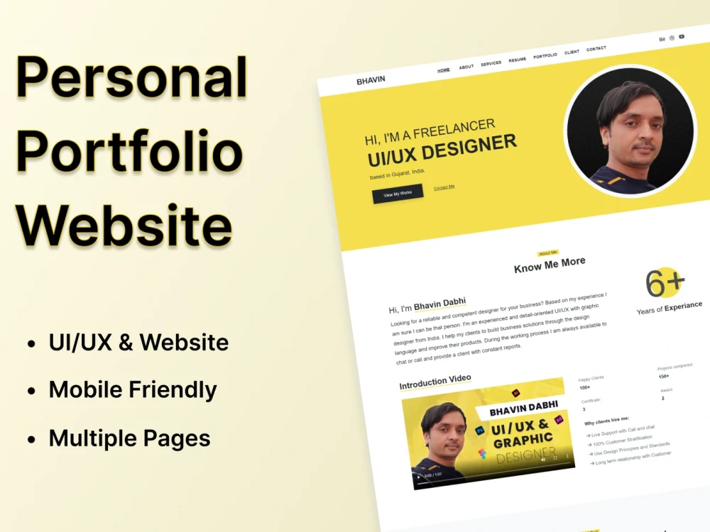 Responsive Portfolio Website Design, Personal Portfolio Website, Web ... Responsive Portfolio Website Design, Personal Portfolio Website, Web ...