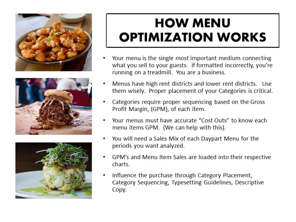 Greater Profitability From Your Restaurants Menu Using GPM Optimization ...