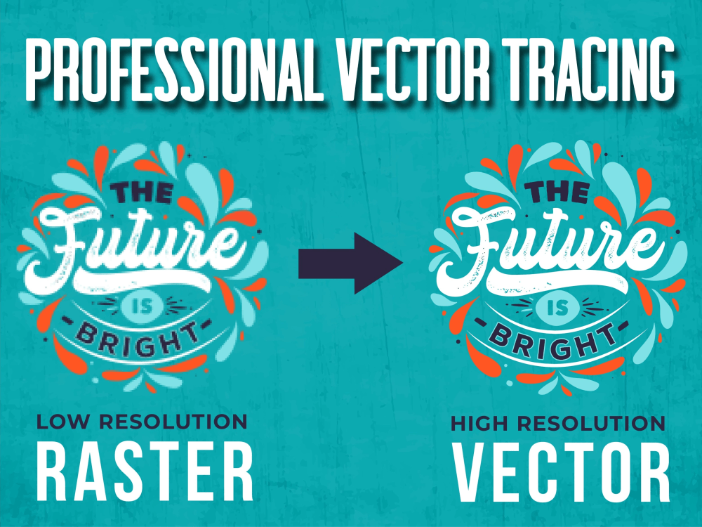 Vector tracing and JPG or PNG converted into a high-resolution vector ...