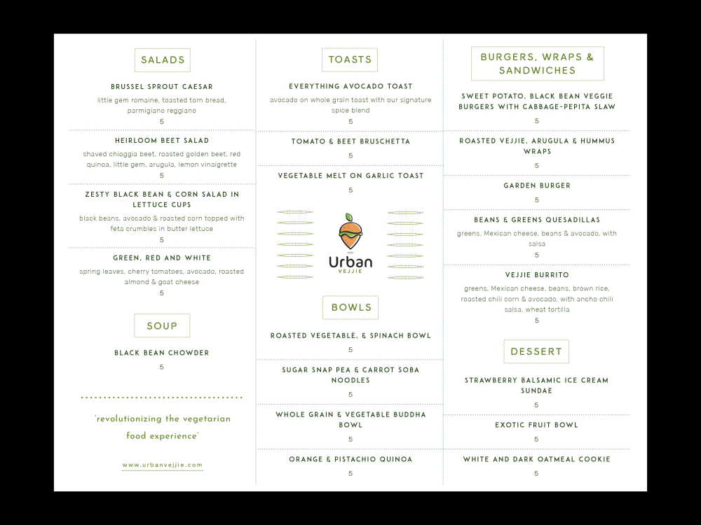 Professional Menu Design Services for Restaurants, Bars, Weddings ...