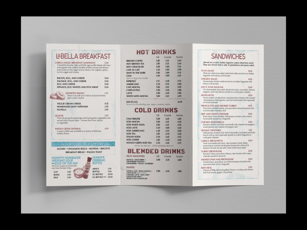 Professional Menu Design Services for Restaurants, Bars, Weddings ...