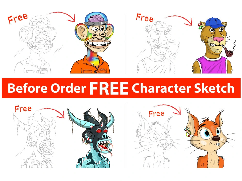 A unique character design for your NFT | Upwork