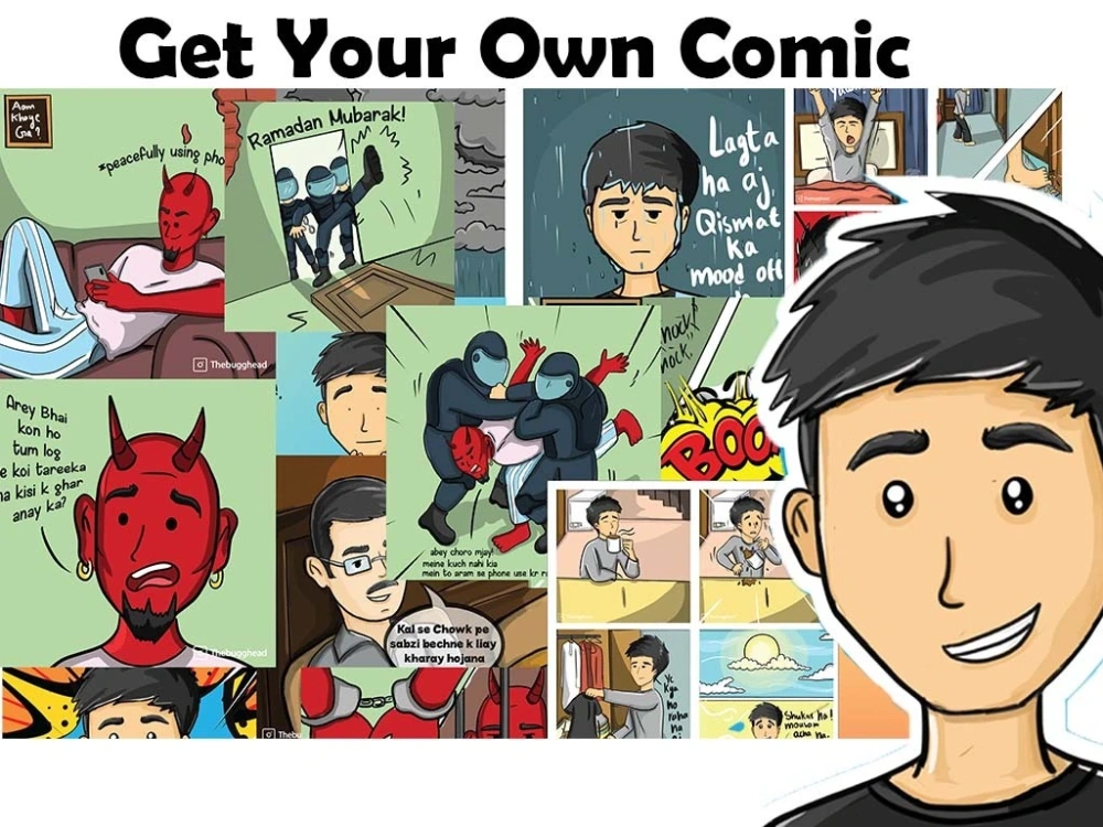 An Amazing Comic illustration based on your idea | Upwork