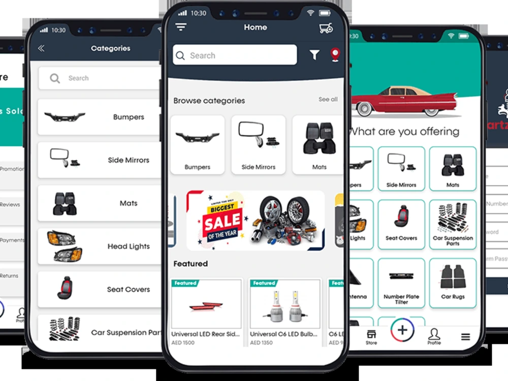Auto parts Marketplace Mobile Apps | Upwork