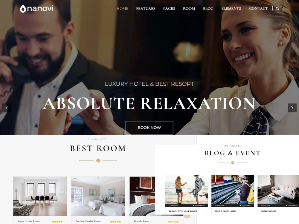 A beautiful hotel website designed on Webflow, Typedream | Upwork