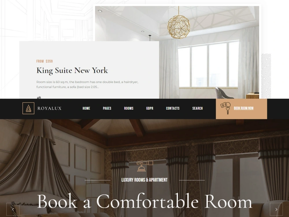 A beautiful hotel website designed on Webflow, Typedream | Upwork