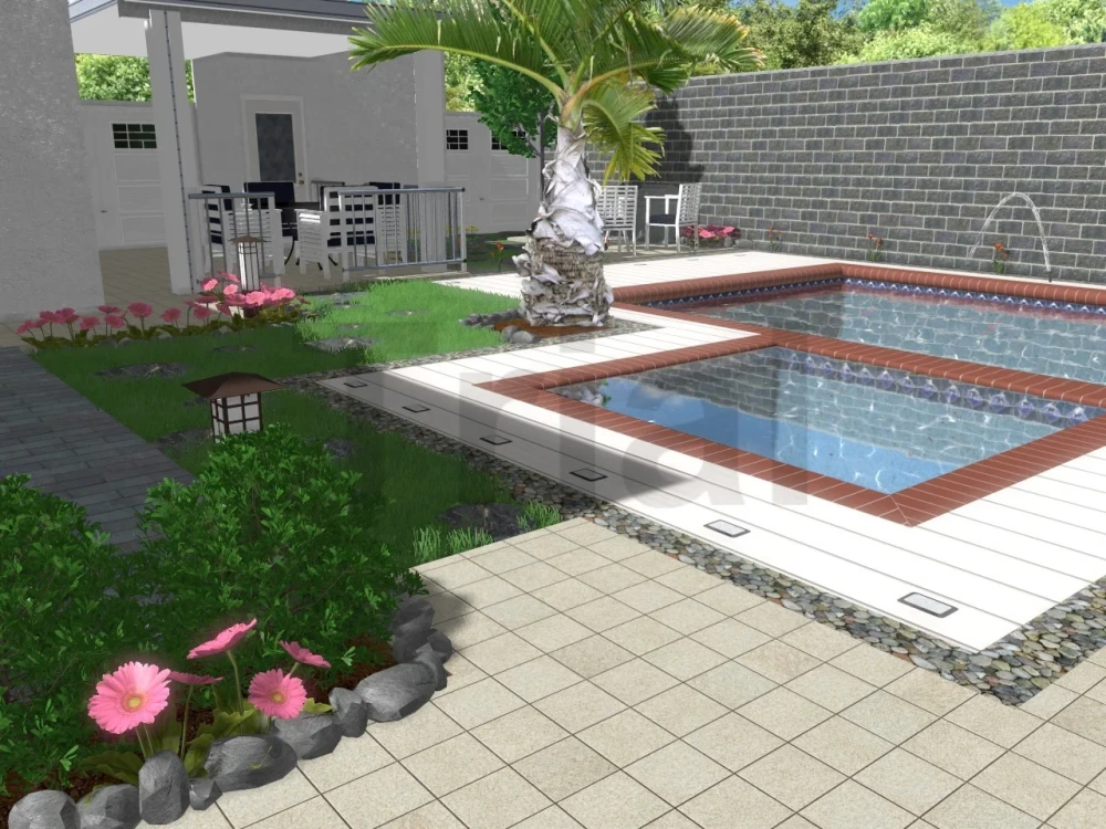 An amazing design for your garden in 7 days (2D&3D) | Upwork