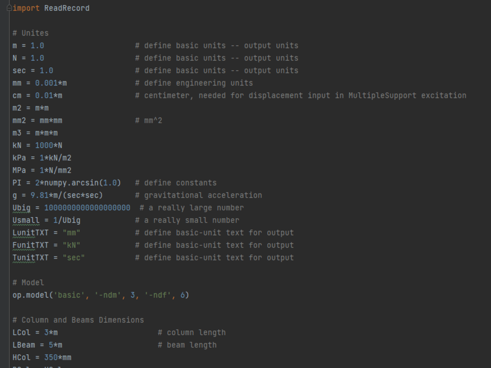 Private Tutoring For Developing Opensees Models Using Python And Tcl Upwork