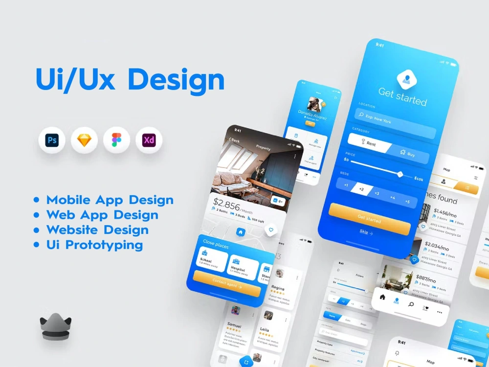 Website UI UX design and mobile app UI UX | Upwork