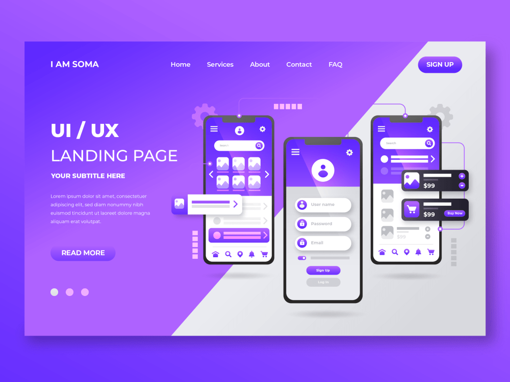 Website UI UX design and mobile app UI UX | Upwork