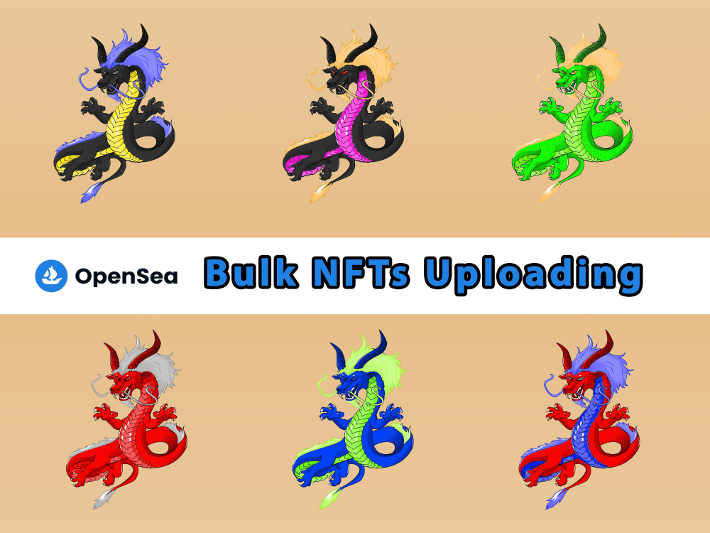 Bulk upload nfts to OpenSea | Upwork