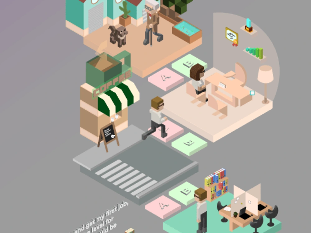 Cool isometric environment design for your business | Upwork