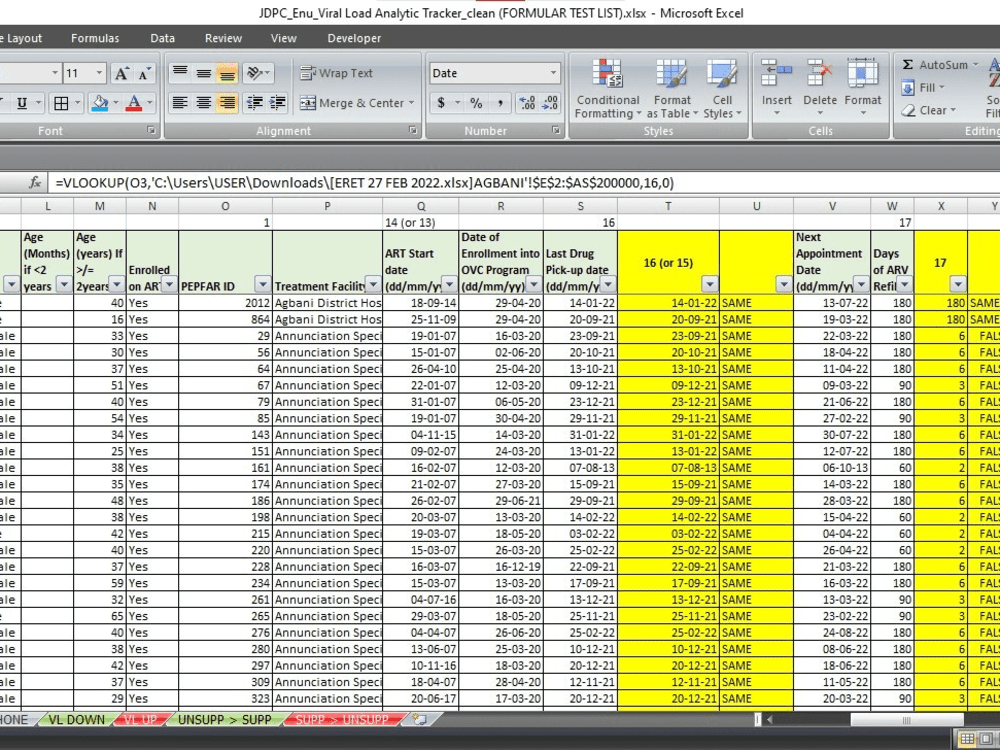VLOOKUP, Data Extraction and Data Merging from multiple Excel spreadsheets | Upwork