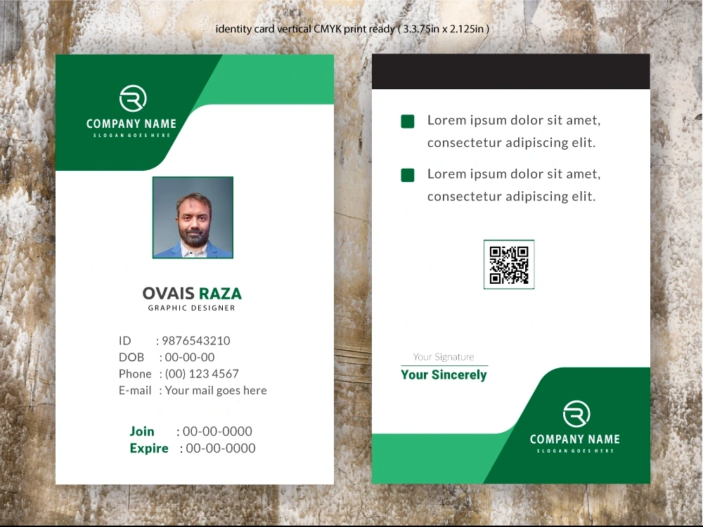 Modern ID Card, ID Badge, Student ID, Name Card | Upwork
