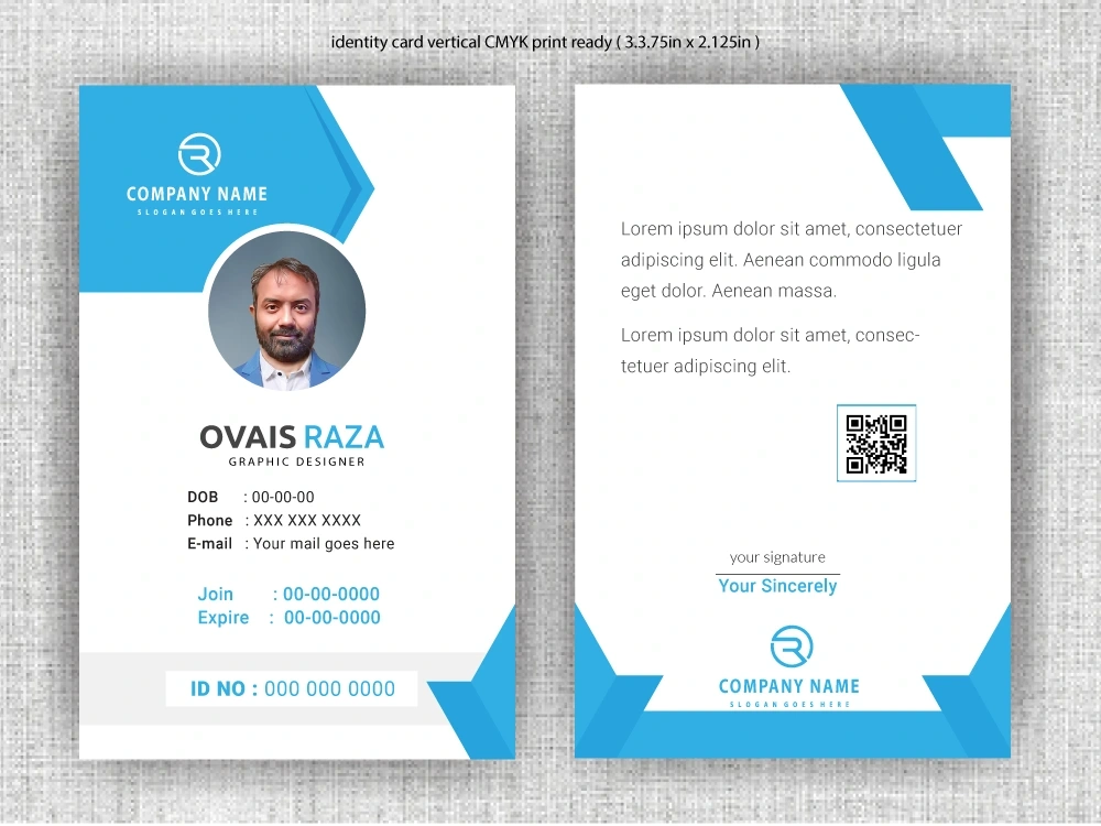 Modern ID Card, ID Badge, Student ID, Name Card | Upwork