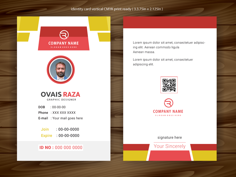 Modern ID Card, ID Badge, Student ID, Name Card | Upwork