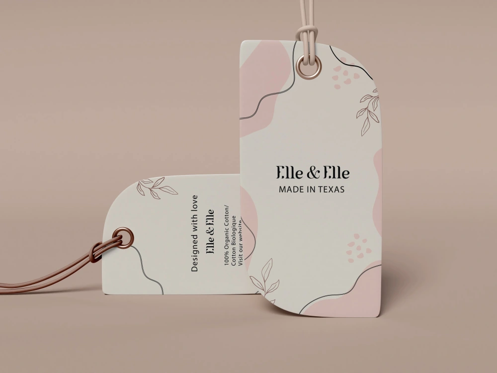 A pretty aesthetic tag/label for your brand | Upwork
