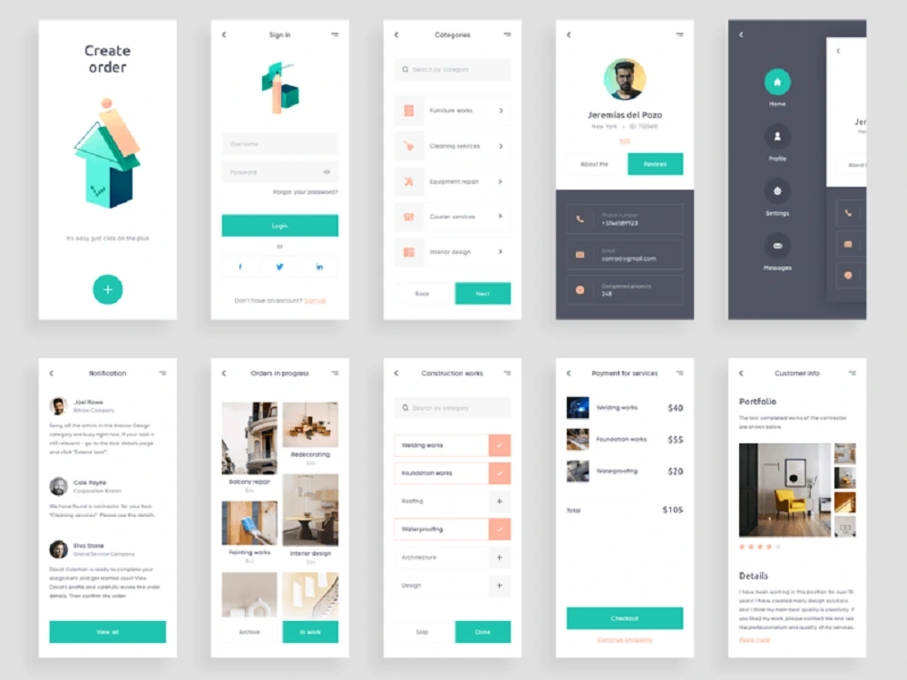 A stunning and eye-catchy UI/UX designs using Figma and xd | Upwork