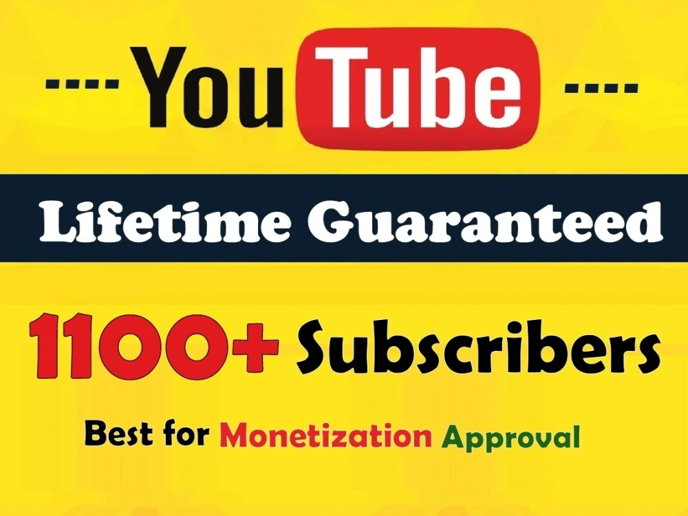 YouTube Subscribers best for Channel approved Monetization | Upwork