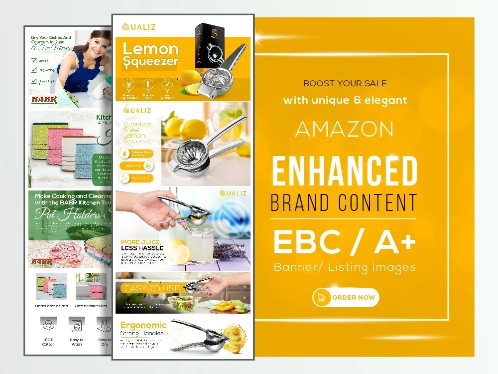 High converting Amazon Enhanced Brand Content A+ Listing Design | Upwork