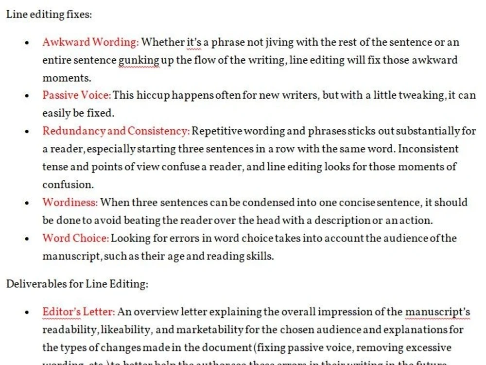 A developmental edit, editor's letter, and style guide for your ...