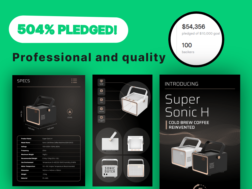 A winning Kickstarter campaign page graphics design and setup | Upwork