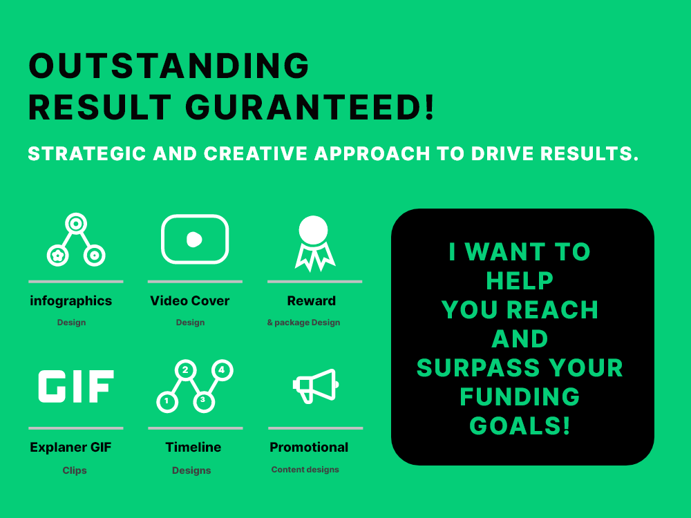A winning Kickstarter campaign page graphics design and setup | Upwork