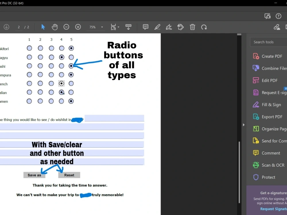 Fillable PDF forms with Express Delivery | Upwork