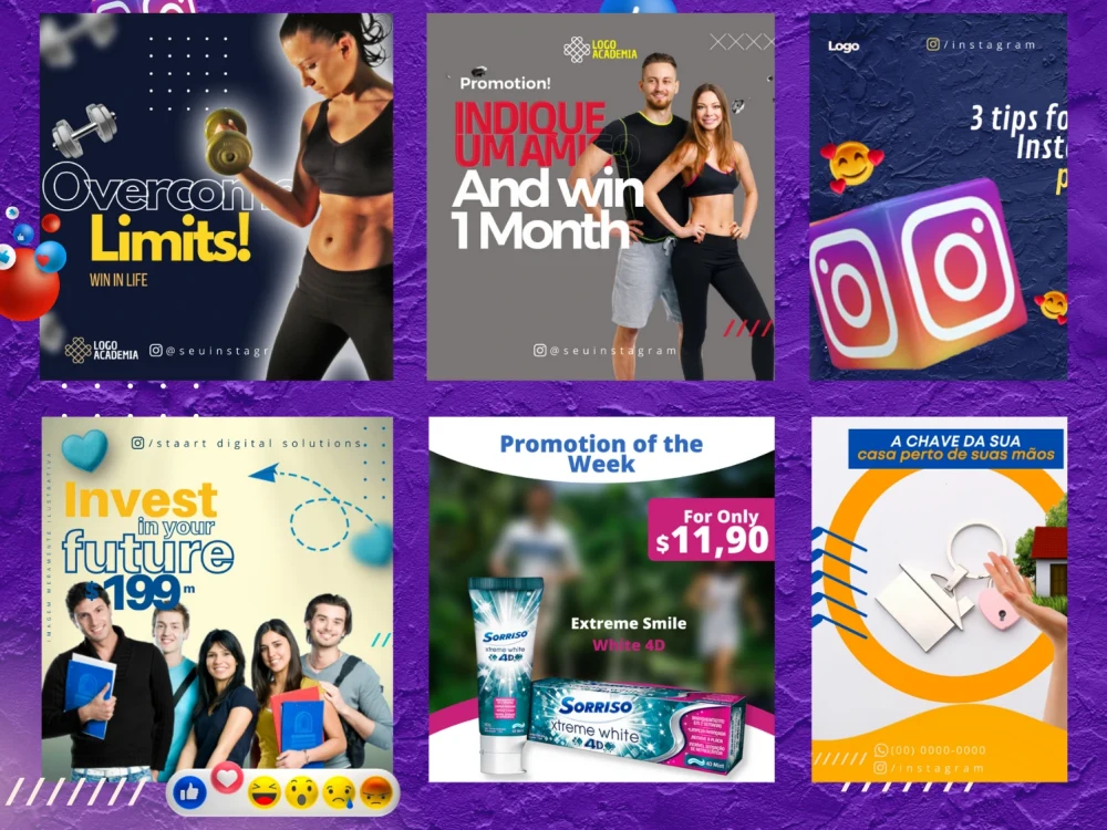 30 unique social media post templates for your business. | Upwork