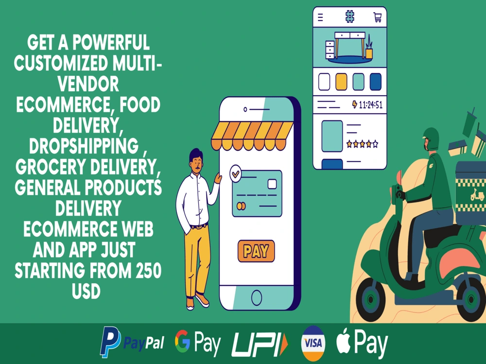 Multivendor Ecommerce Website with payment gateway integrated | Upwork