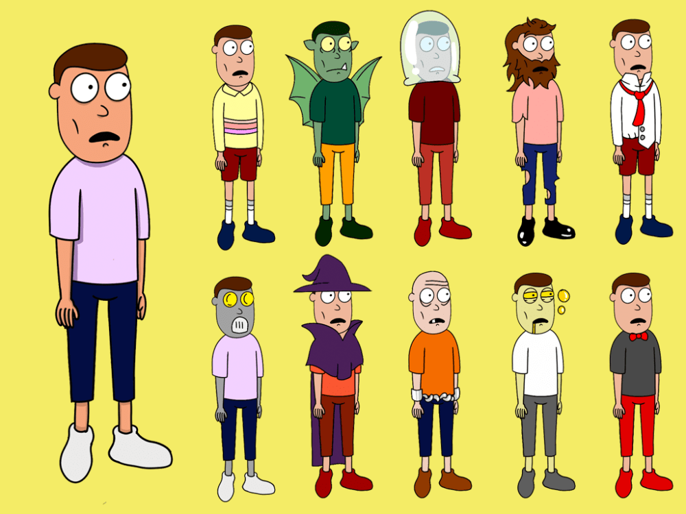 A modern cartoon illustration for your nft art collection | Upwork