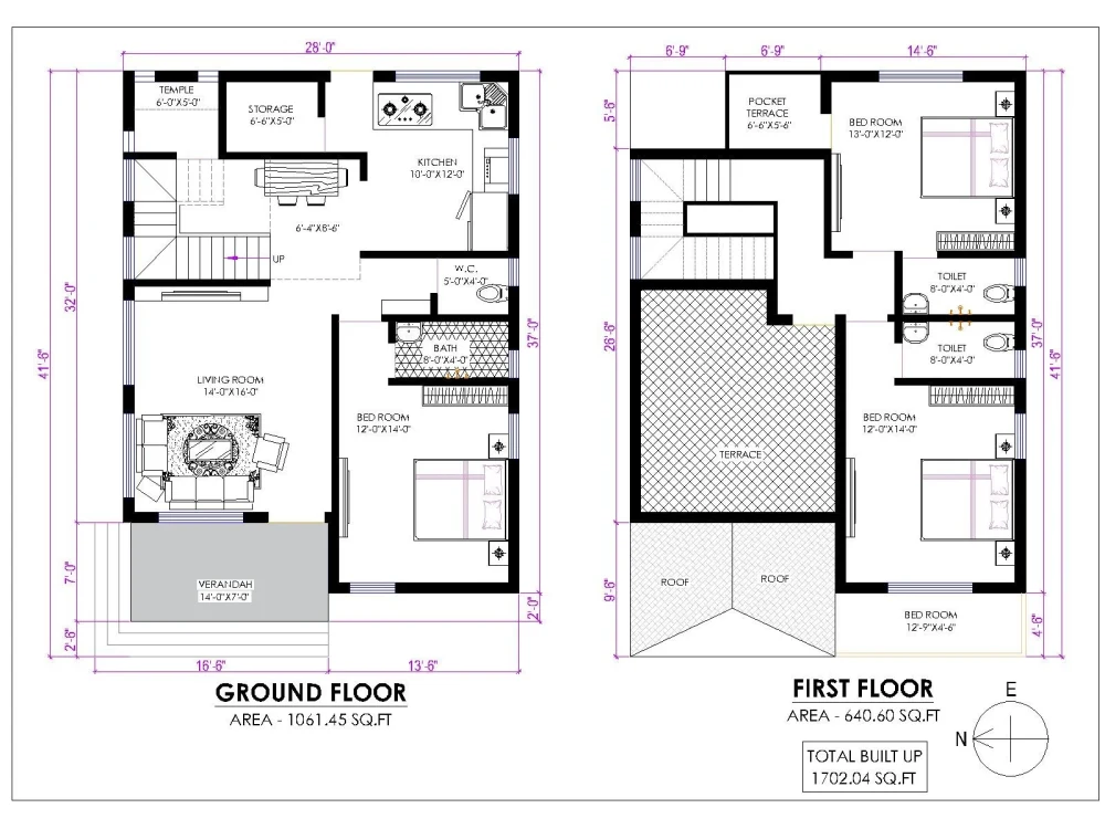 A complete 2D floor plan | Upwork