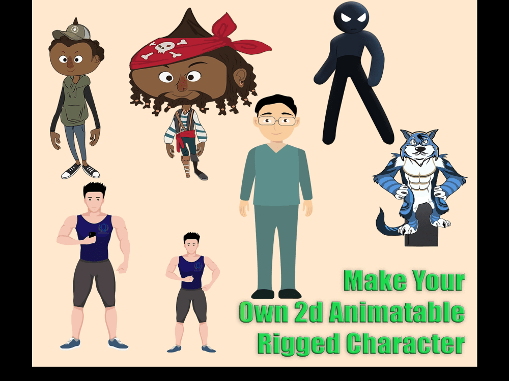 Character design | concept art on 2d illustrator for animation | Upwork
