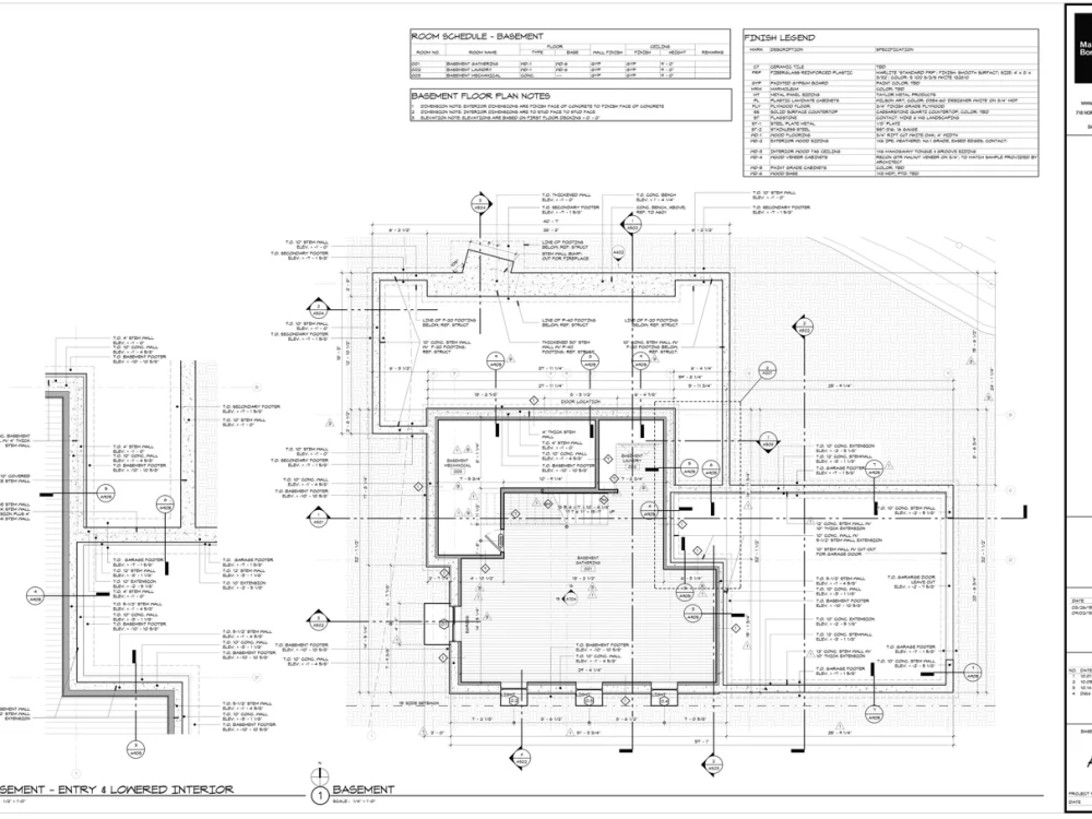 Detailed floor plans, site plans, sections or elevations done in ...