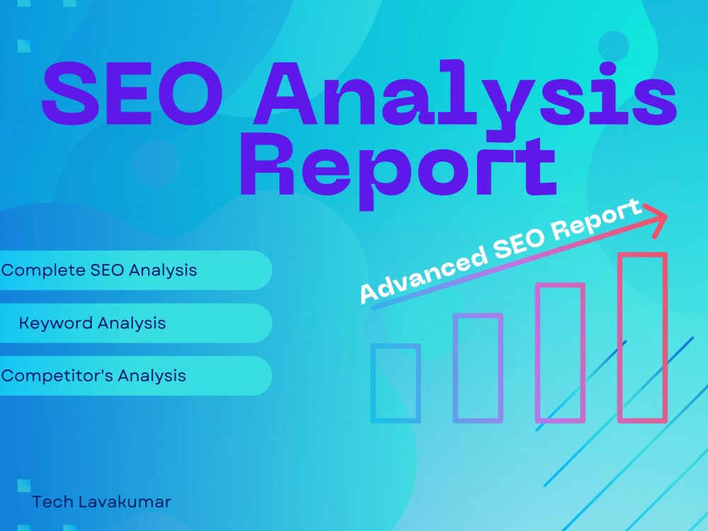 Advanced Website SEO Analysis Report With suggestions | Upwork
