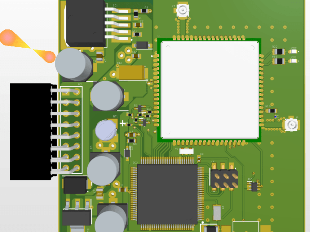 A customized GPS tracking device PCB design. | Upwork