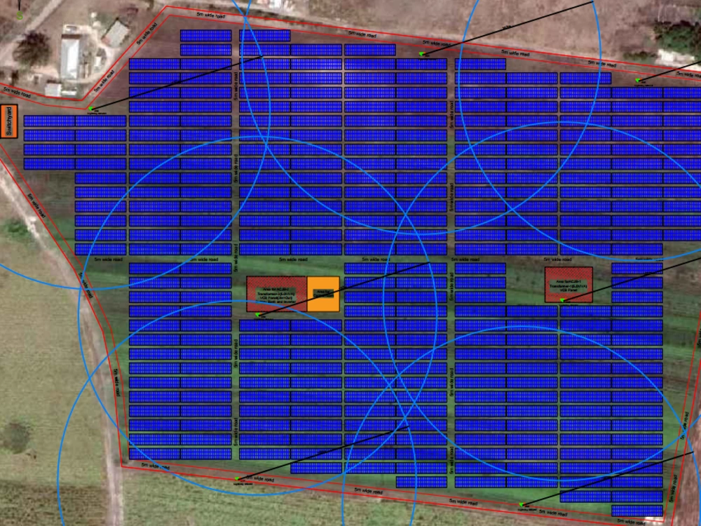 An optimized PV design of PV plant with relevant calculations ...