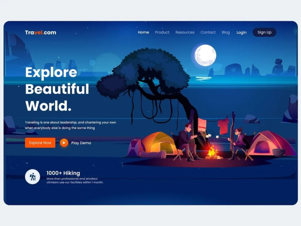 Modern and creative website UI landing page design for your website ...