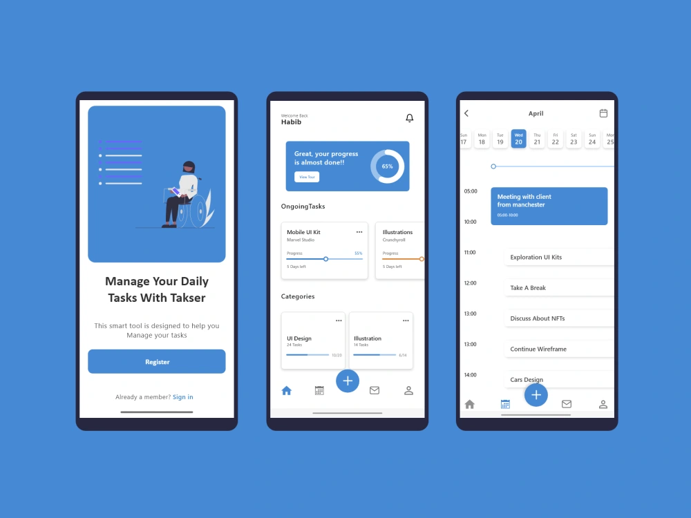 A professional UI designs for your android and ios apps | Upwork