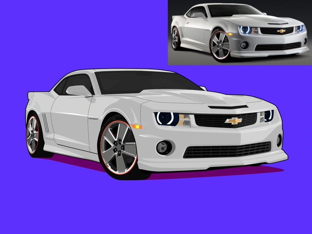 A high detailed Vector Car image. | Upwork