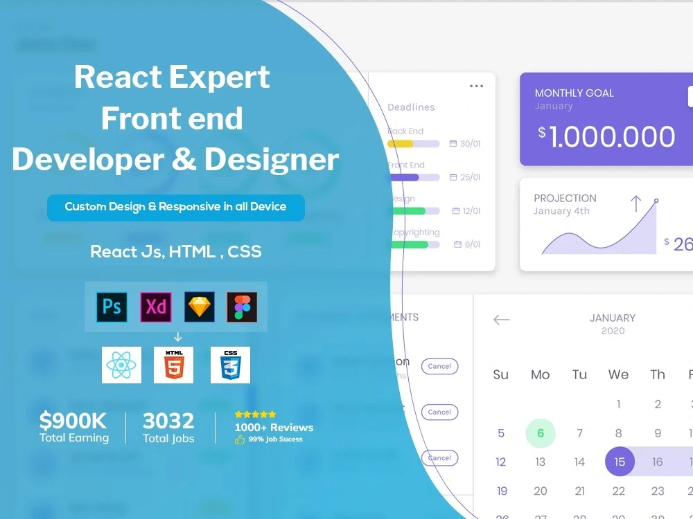 React Js Developer React Mui Javascript Web App Reactjs Nextjs Upwork