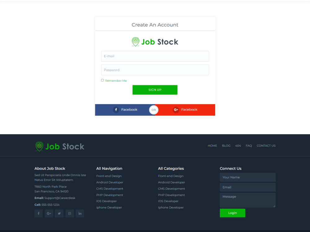 A fully responsive Front-End website in HTML/CSS/Bootstrap/Javascript | Upwork