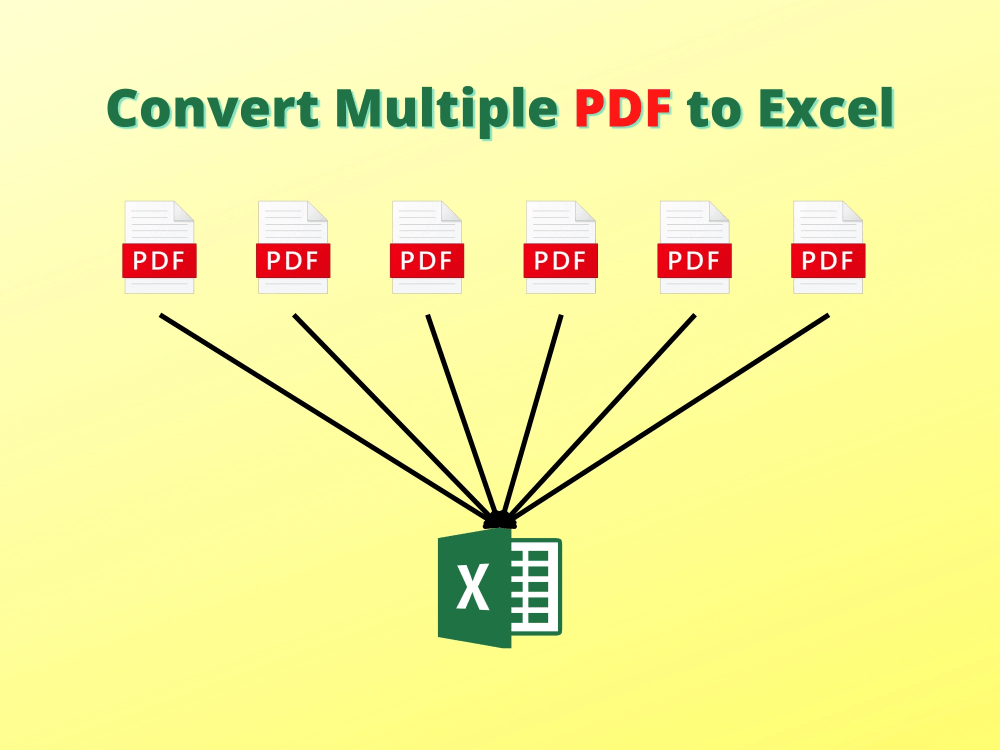 Multiple PDFs Converted into single Excel files | Upwork