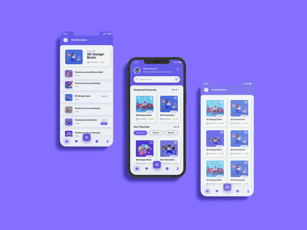 A custom mobile apps UX/UI design in Figma | Upwork