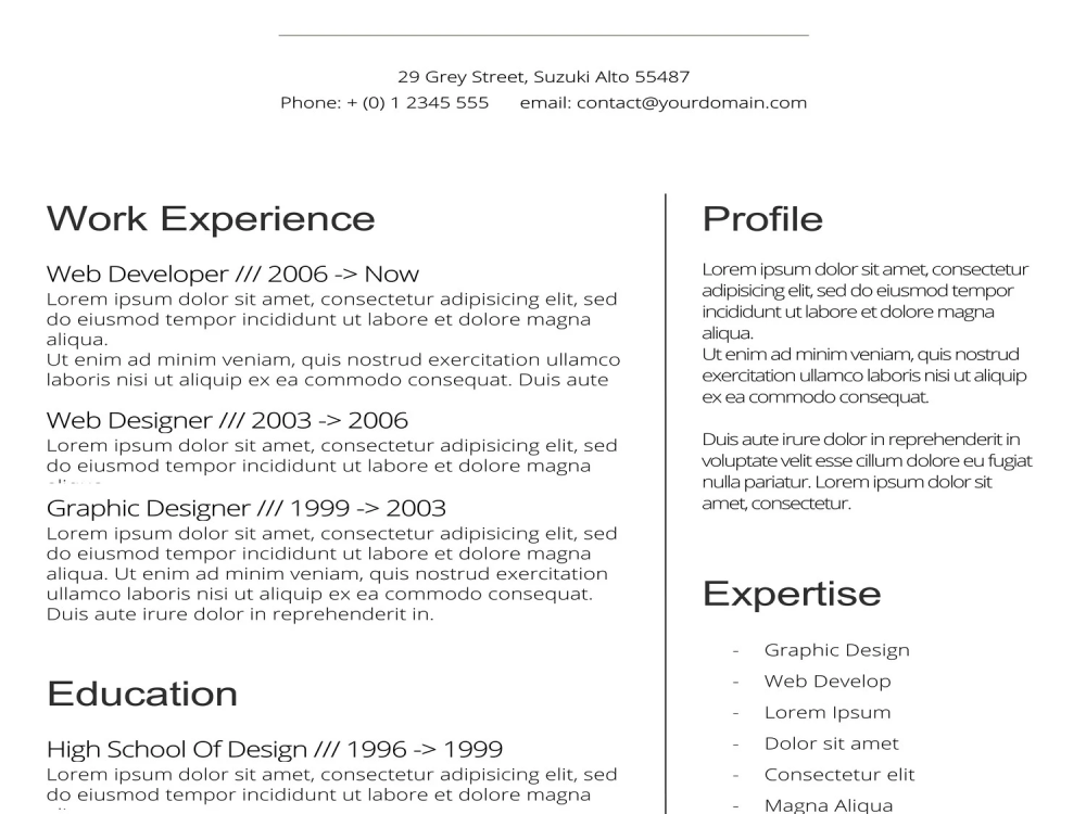 A World Class CV/Resume tailored to your next job | Upwork